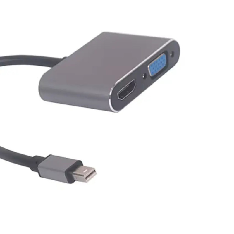 Mini DP Displayport To HDMI + VGA HDTV Audio Video 1080 P Cable Adapter ...