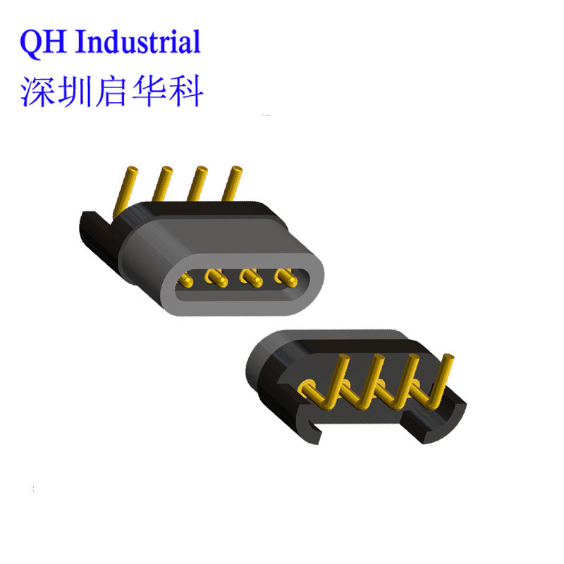 4Pin Russian Federation Mobile Phone Battery Connector Magnetic Spring ...