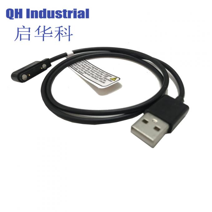 2Pin 10mm Pitch Spring Force PCB Connector magnetic pogo pin cable ...
