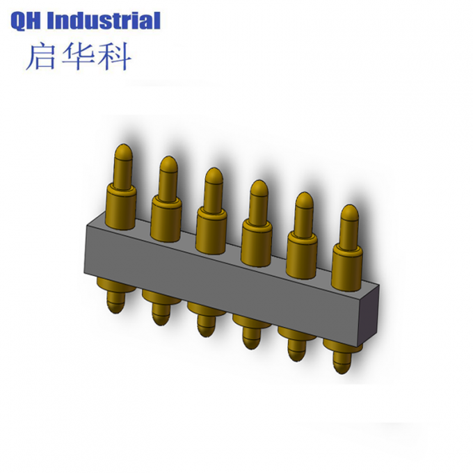 6Pin Austria Outlet Connector Magnetic spring loaded pin Usb Connector ...