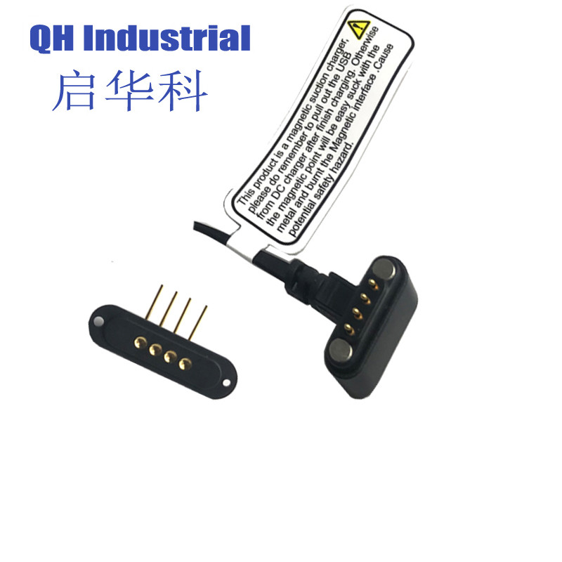 4pin 2.54mm Pitch ISO RoHS REACH IDI magnetic pogo pin connector Peru ...