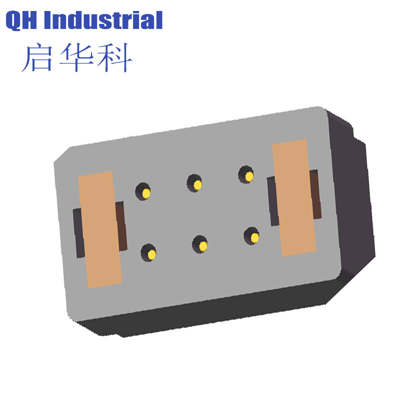 6Pin France Cable Connector Magnetic Spring Loaded Connector Magnetic ...