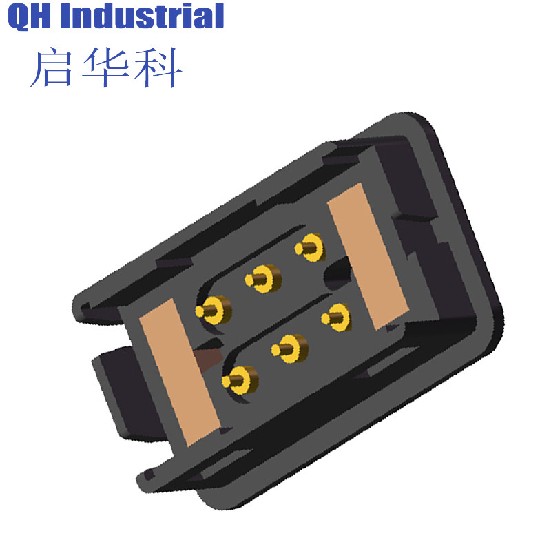 6Pin Greece Charger Connectors Magnetic spring loaded pin To Usb spring ...