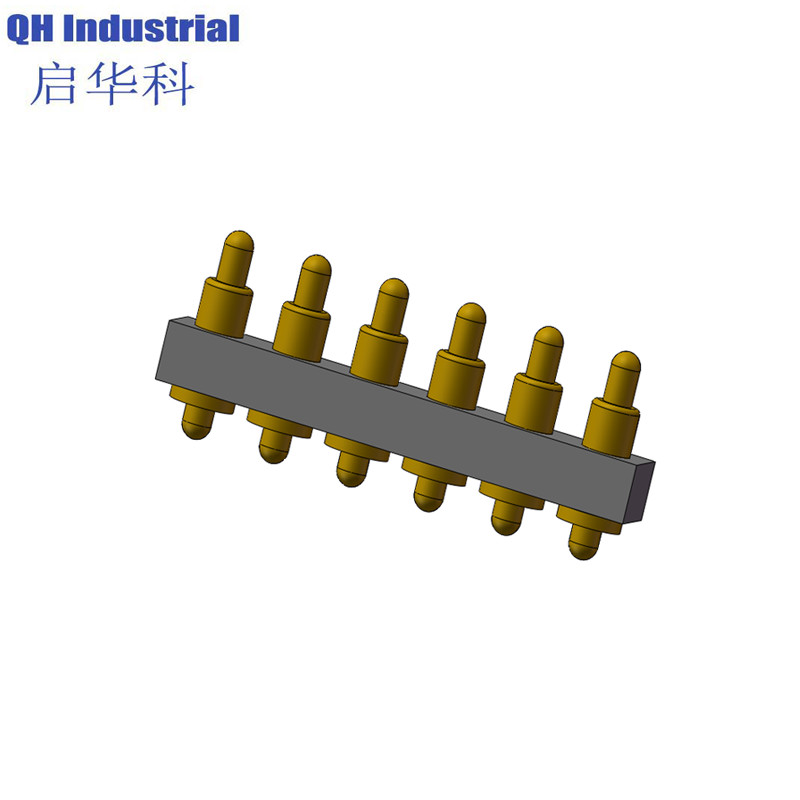 6Pin Austria Outlet Connector Magnetic spring loaded pin Usb Connector ...